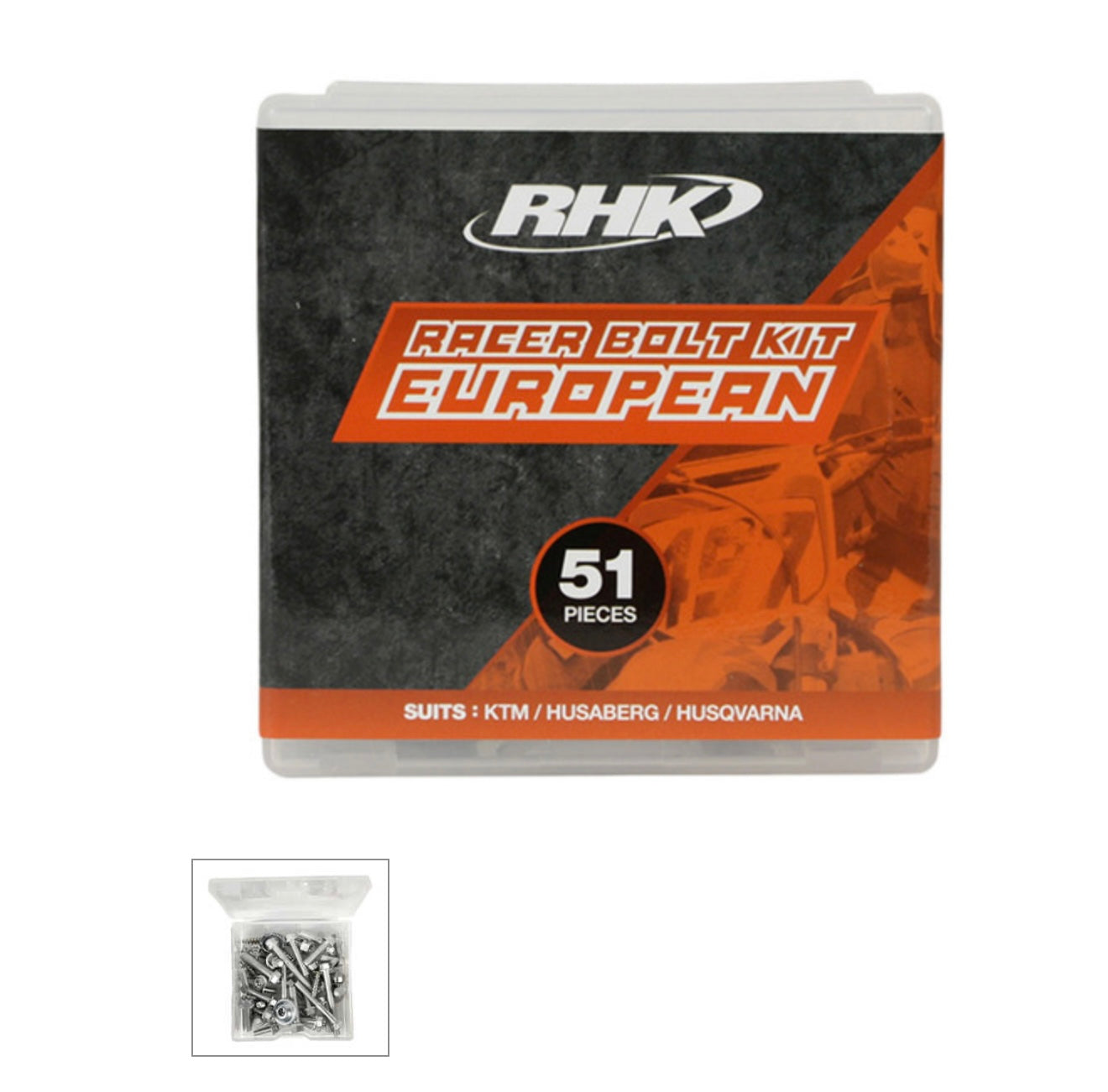 RHK EURO KTM BOLT KIT 51 PIECES – Motomerchant